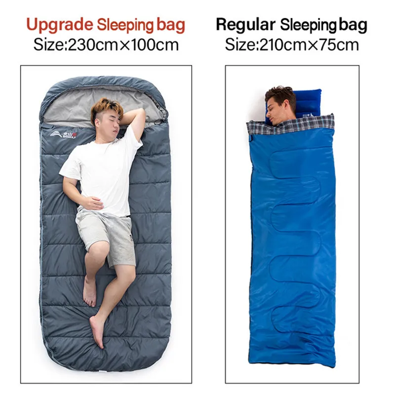 Large lightweight sleeping bag store